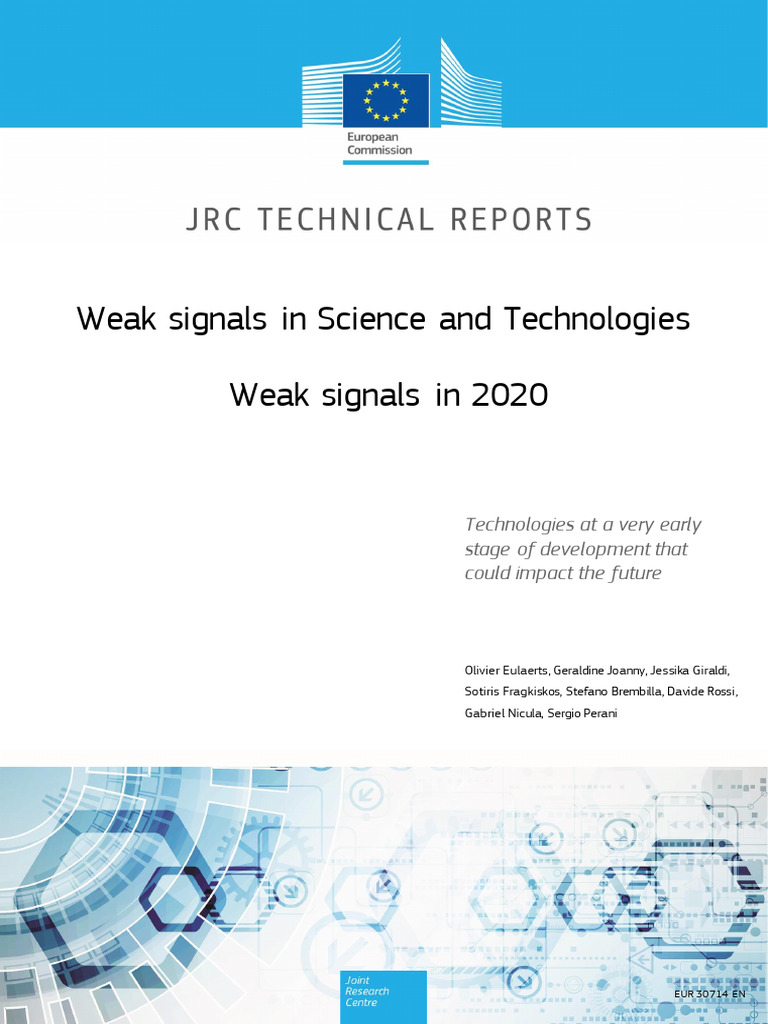 Weak Signals in S T 2020 1621772059 | PDF | Internet Of Things ...