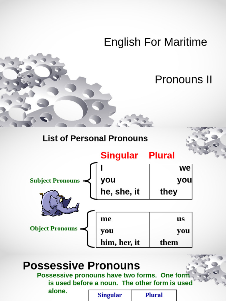 Pronouns II | PDF | Pronoun | Grammatical Number