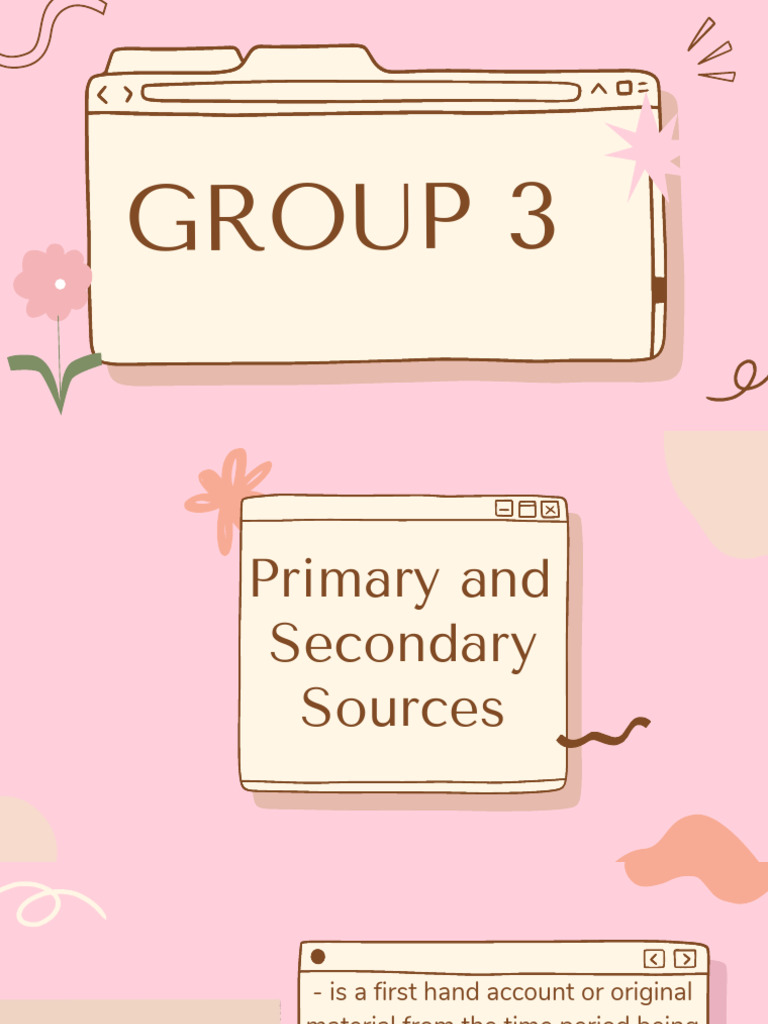Primary and Secondary Sources | PDF