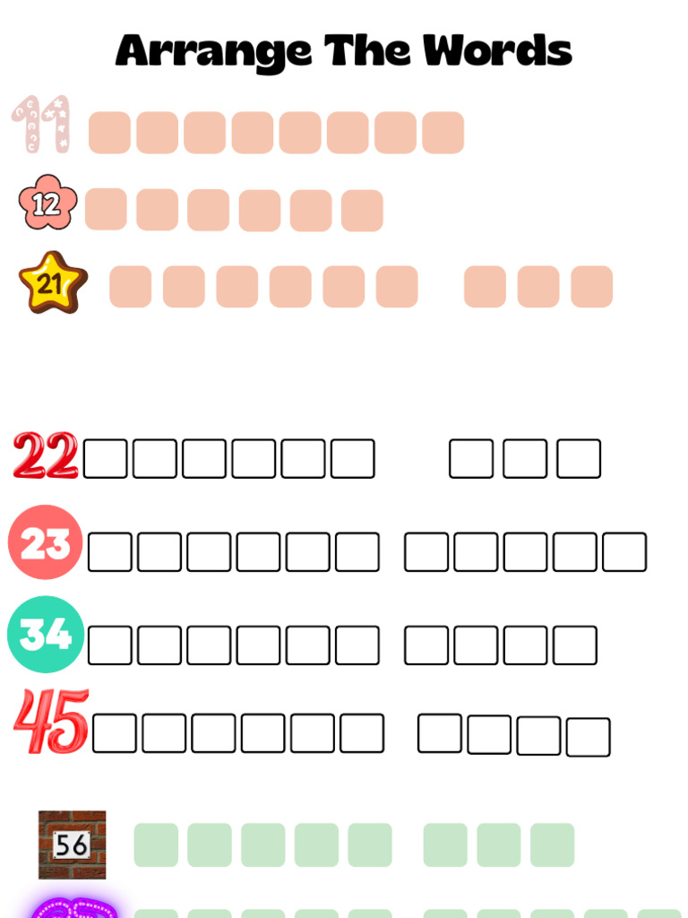 Arrange The Words | PDF