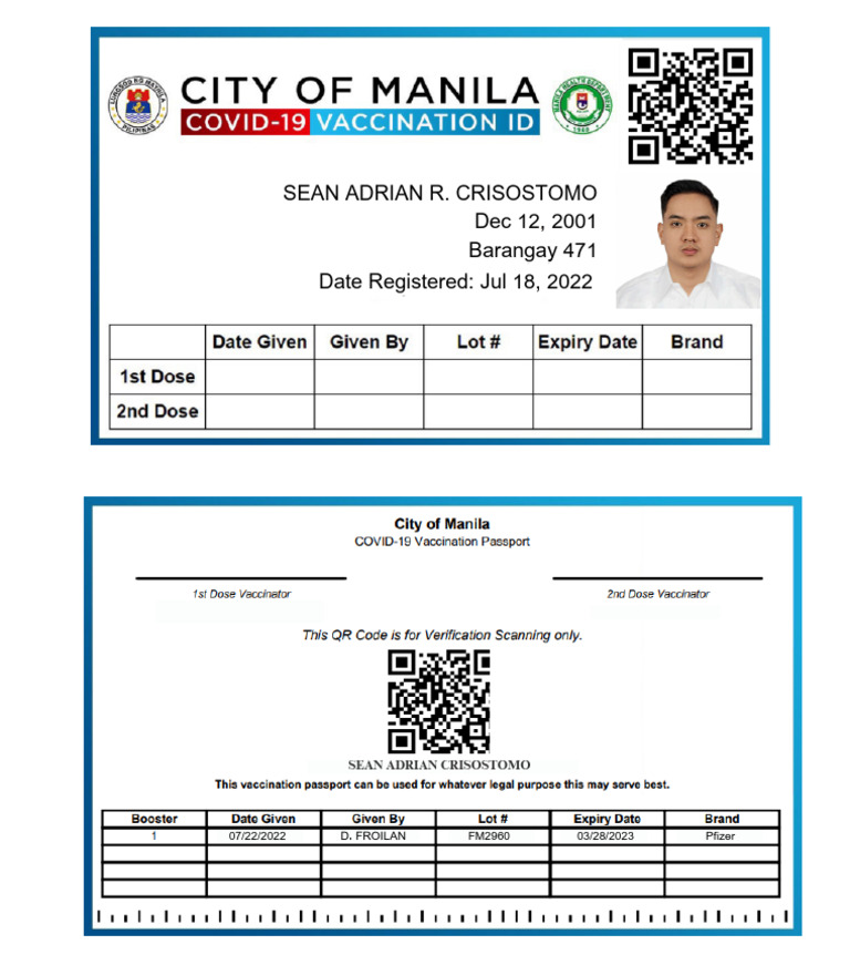 Vax Card | PDF