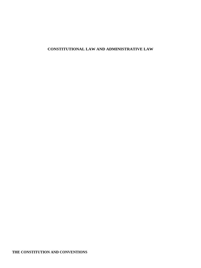 Constitutional Law and Administrative Law | PDF | Constitution ...