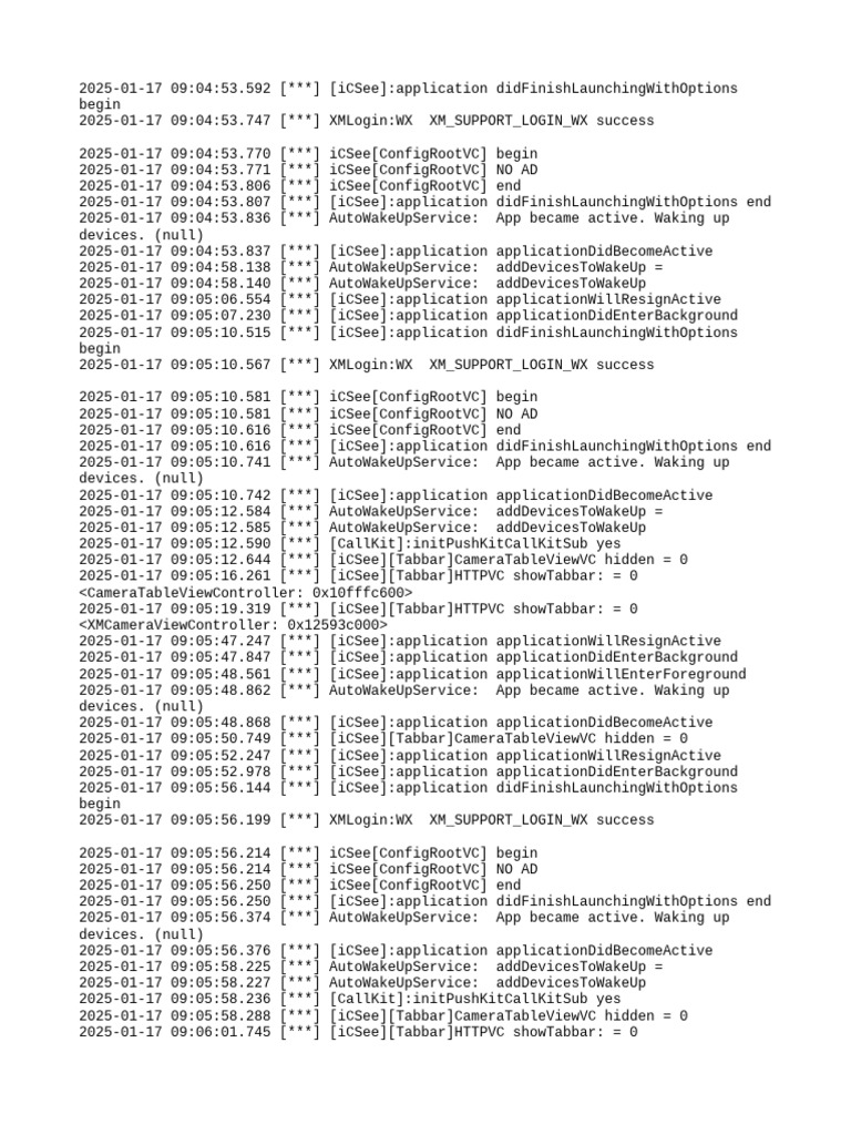 App Debug Log | PDF