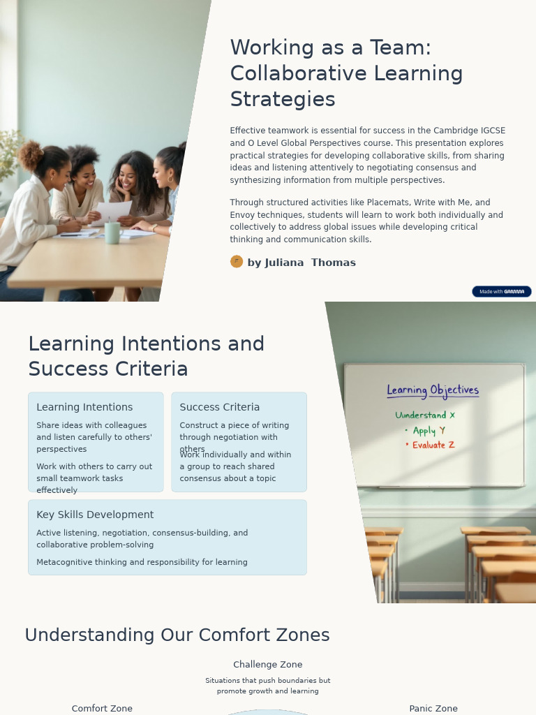 Collaborative Learning Strategies for Teams | PDF | Metacognition ...