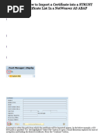 Steps To Import SSL Certificate in SAP 1735215491 | PDF