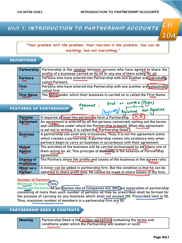 Partnership Profit Sharing Agreement | PDF | Partnership | Limited ...