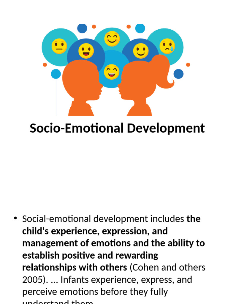 Socio Emotional Development | PDF | Infants | Self Concept