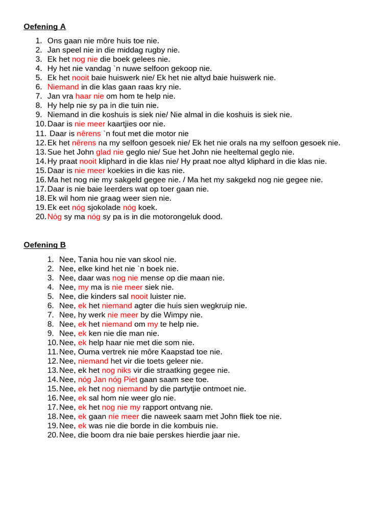 Ontkenning Memo | PDF