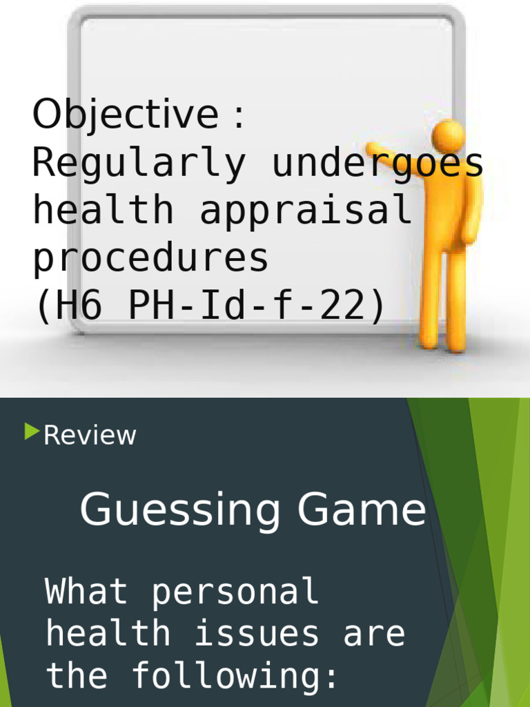 Grade 6 Health Appraisal Procedures | PDF | Scoliosis | Medical Specialties