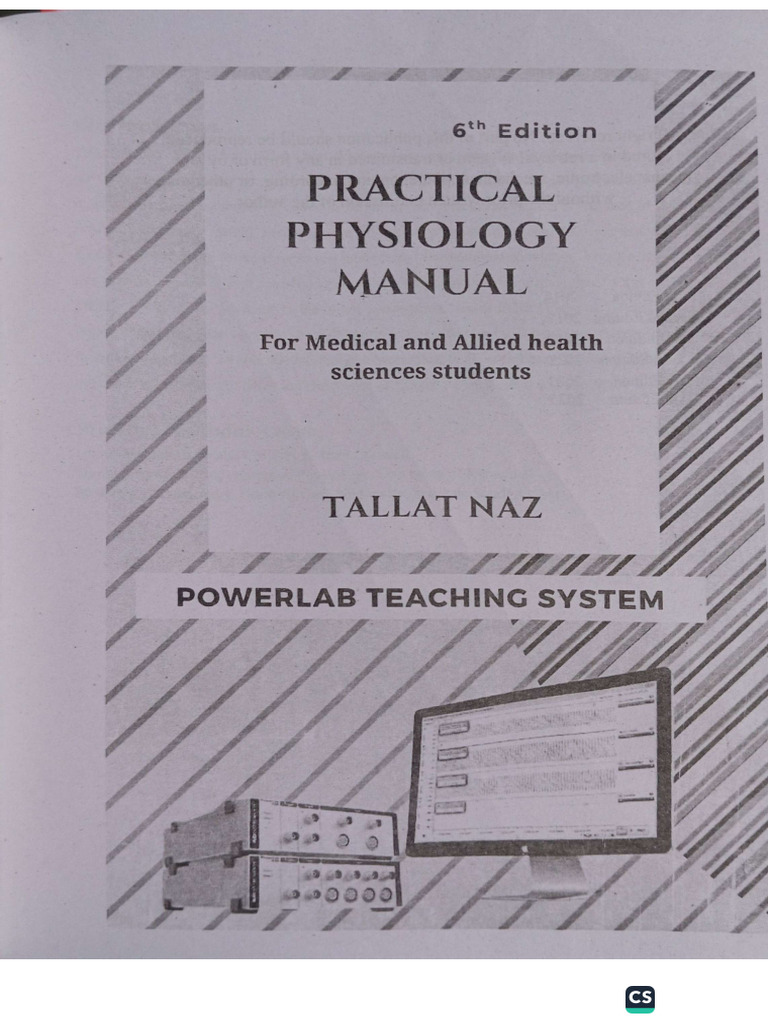 Physiology Power Lab Manual | PDF