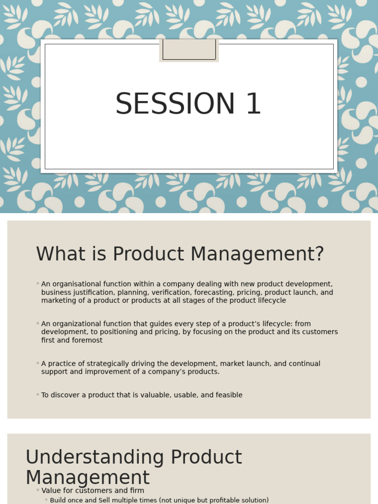 Understanding Product Management Essentials | PDF | Marketing | New ...