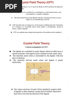 Crystal Field Theory Explained | PDF | Coordination Complex | Ligand