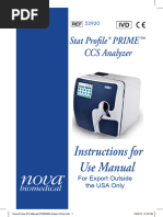 Nova StatStrip Meter Operating Guide | PDF | Disinfectant | Antimicrobial