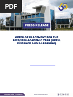 Domasi College Selection List 2025-2026 | PDF