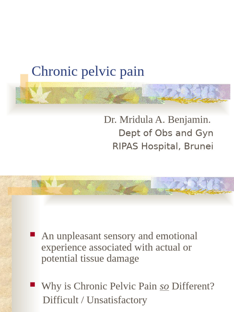 Chronic Pelvic Pain-Benjamin | PDF | Pain | Irritable Bowel Syndrome
