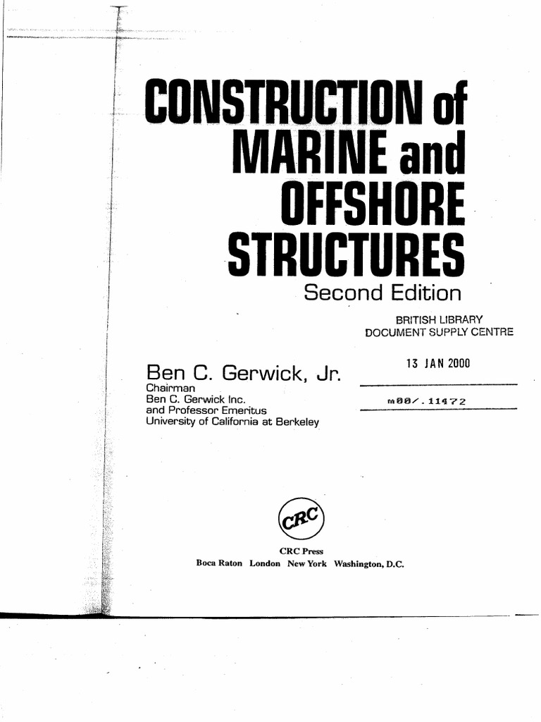 Construction of Marine and Offshore Structures - 2nd Edition | PDF