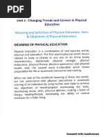 Physical Education Notes Class 11 Chapter 1 | PDF