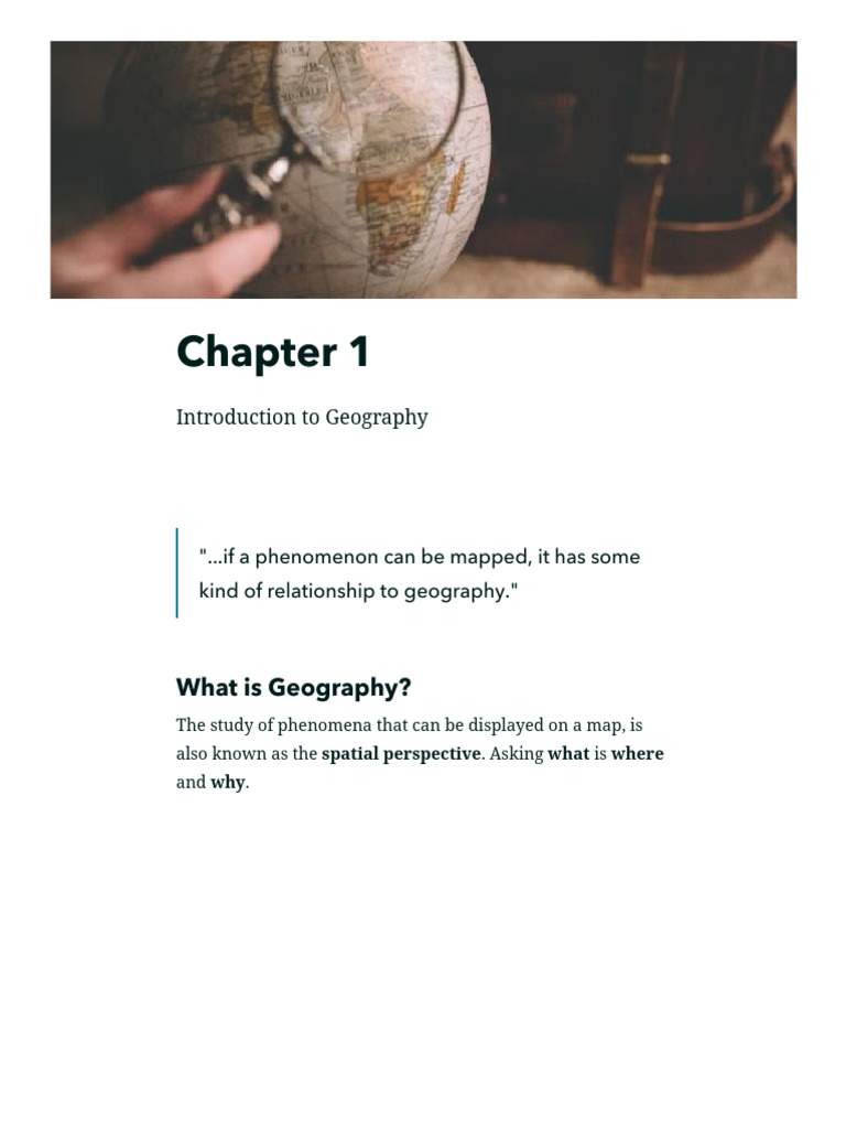 Introduction to Human Geography Concepts | PDF | Human Migration ...