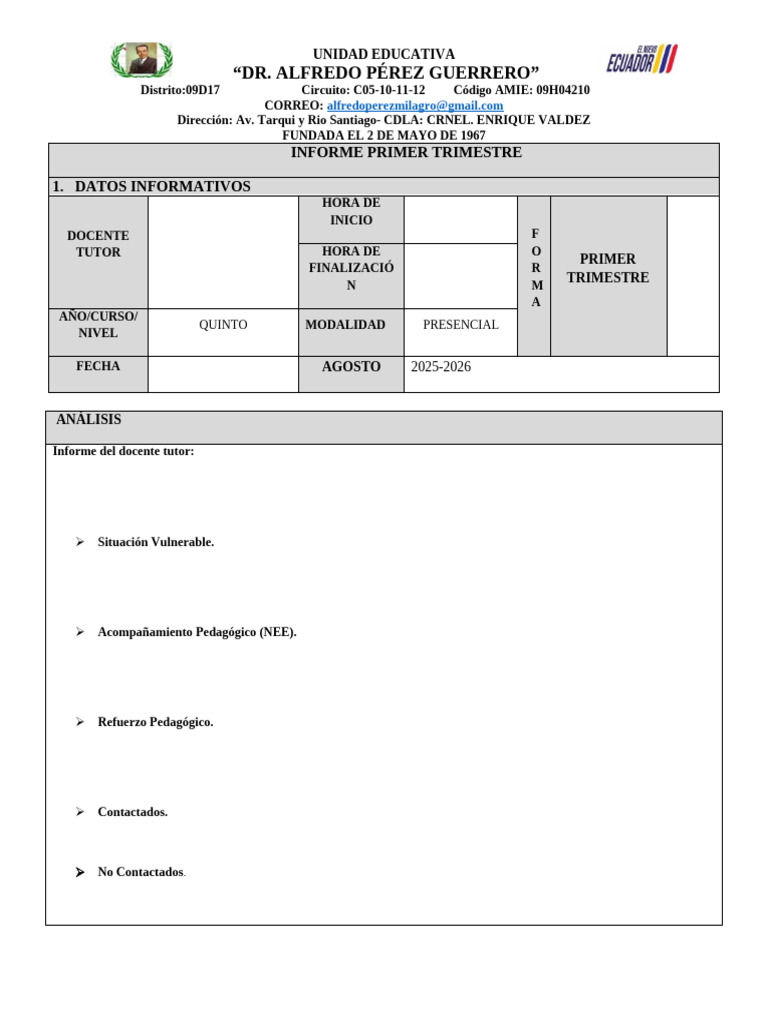 Formato Informe de Junta de Curso 2025-2026 | PDF | Aprendizaje | Modificación de comportamiento