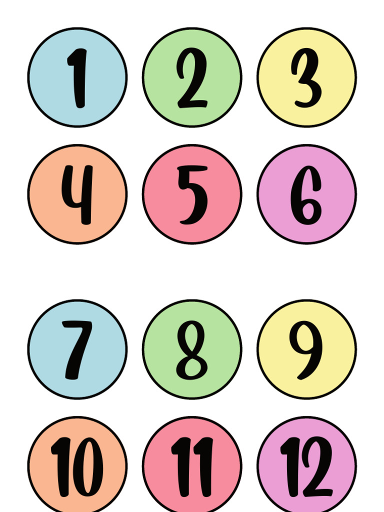 Alphabet Letters A-Z Circle Flashcards in Colorful Bold Style ...