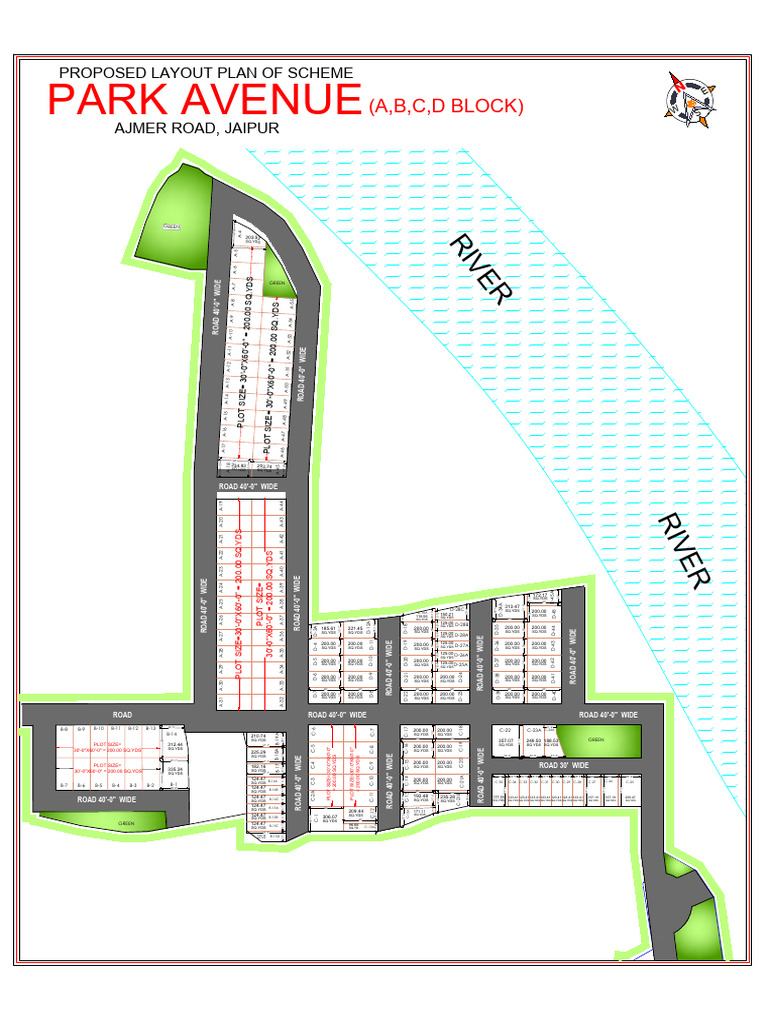 40-Foot Wide Road Layout Plan | PDF
