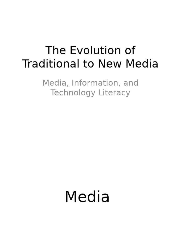 Media Evolution | PDF