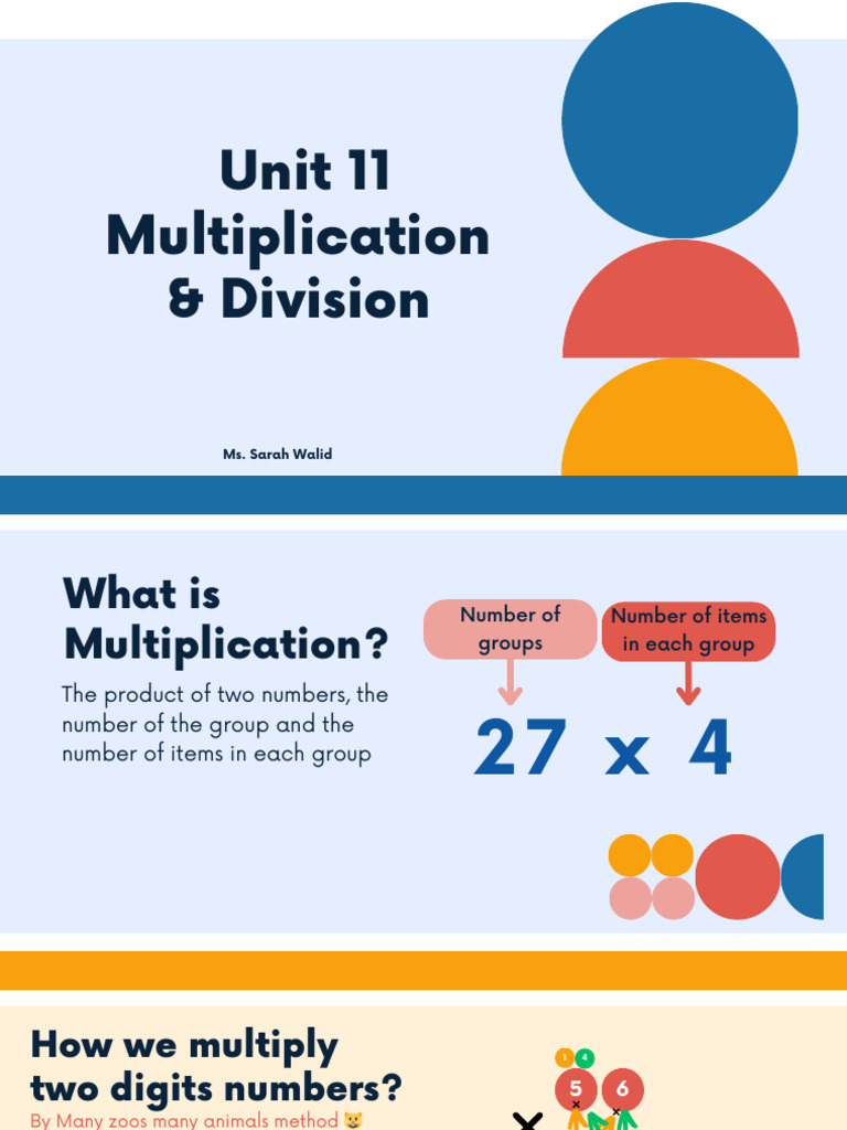 Multiplication & Division | PDF