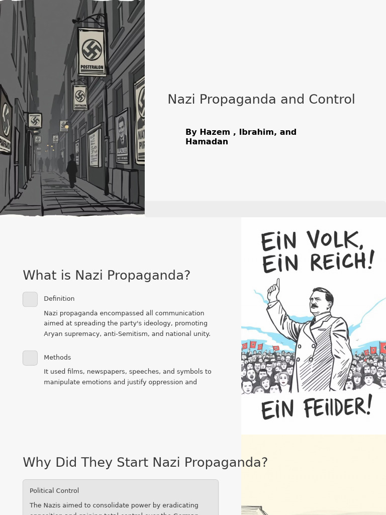 Nazi Propaganda and Control | PDF | Propaganda | Nazi Germany