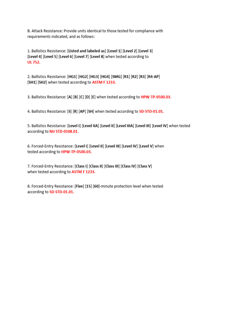 Ballistic Levels and Standard | PDF | Firearms | Ballistics