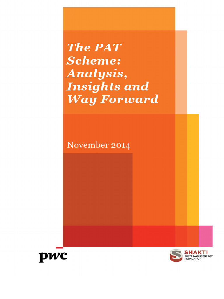 The PAT Scheme Analysis Insights and Way Forward1 | PDF | Energy ...