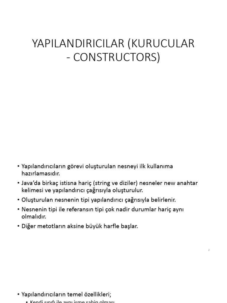 Nesne Tabanli Programlama h4 | PDF