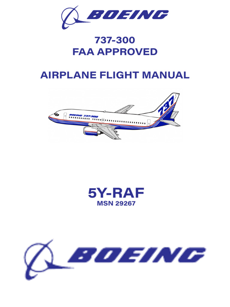 Airplane Flight Manual 737 | PDF
