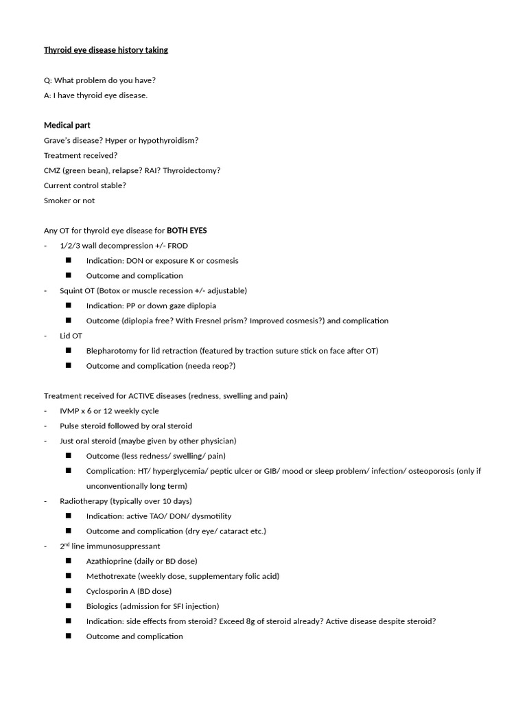 Thyroid Eye Disease Management Guide | PDF | Medical Specialties ...