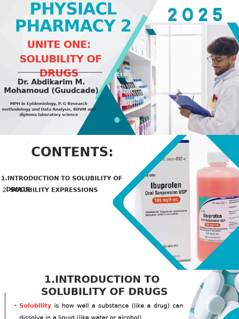 Understanding Drug Solubility Factors | PDF | Solubility | Physical ...