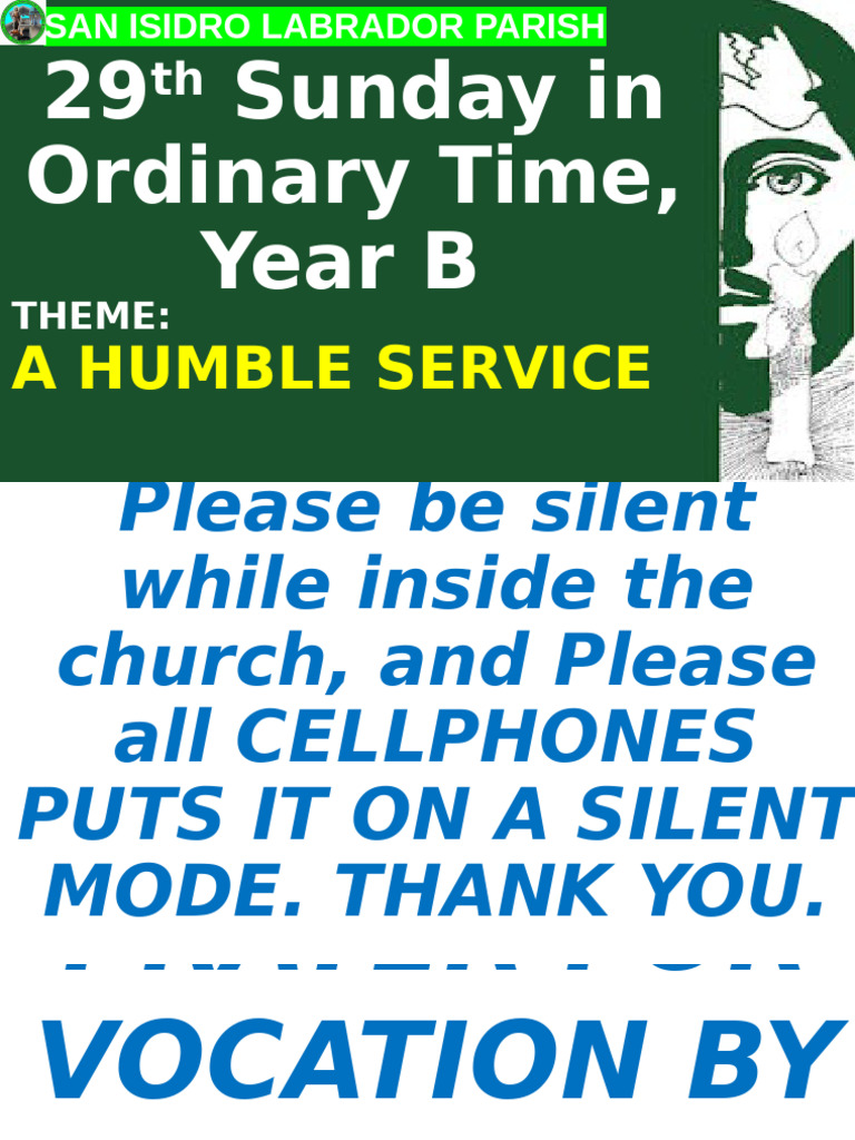 29th Sunday of OT Year B | PDF | Lord's Prayer | God The Father
