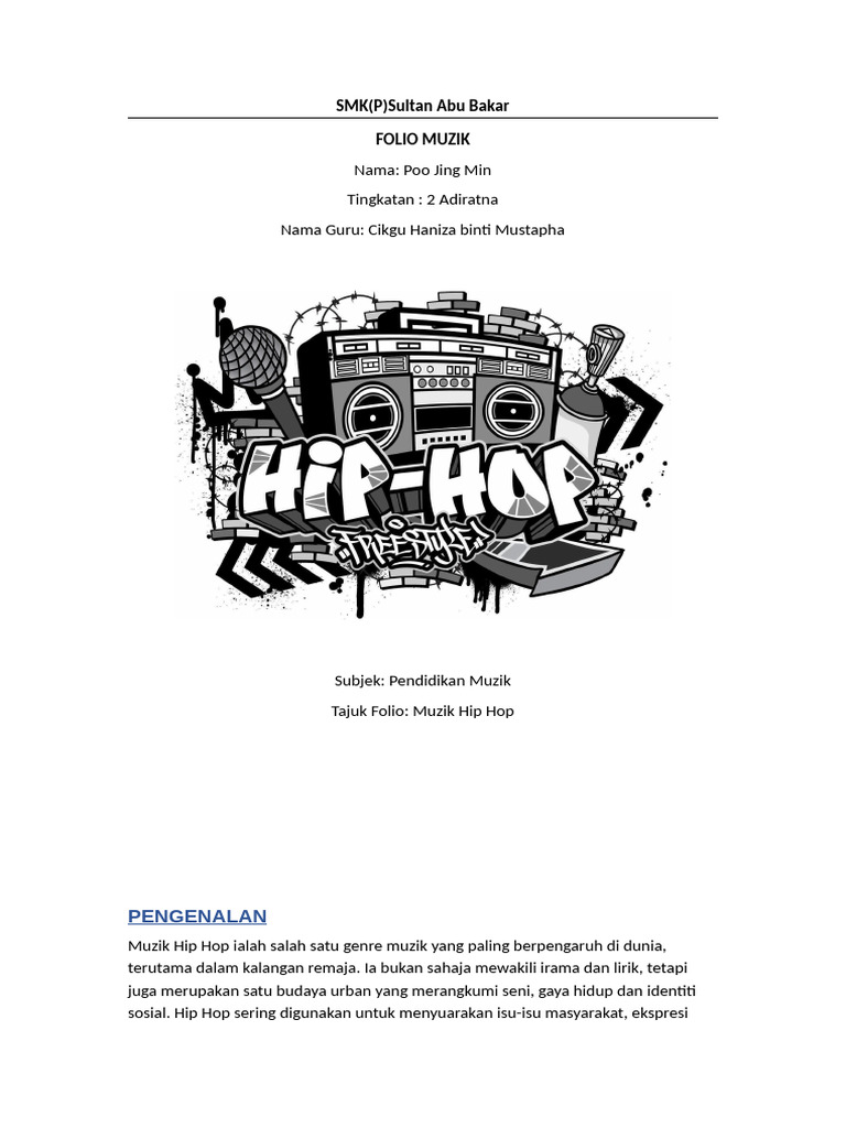 Muzik Hip Hop Hias | PDF