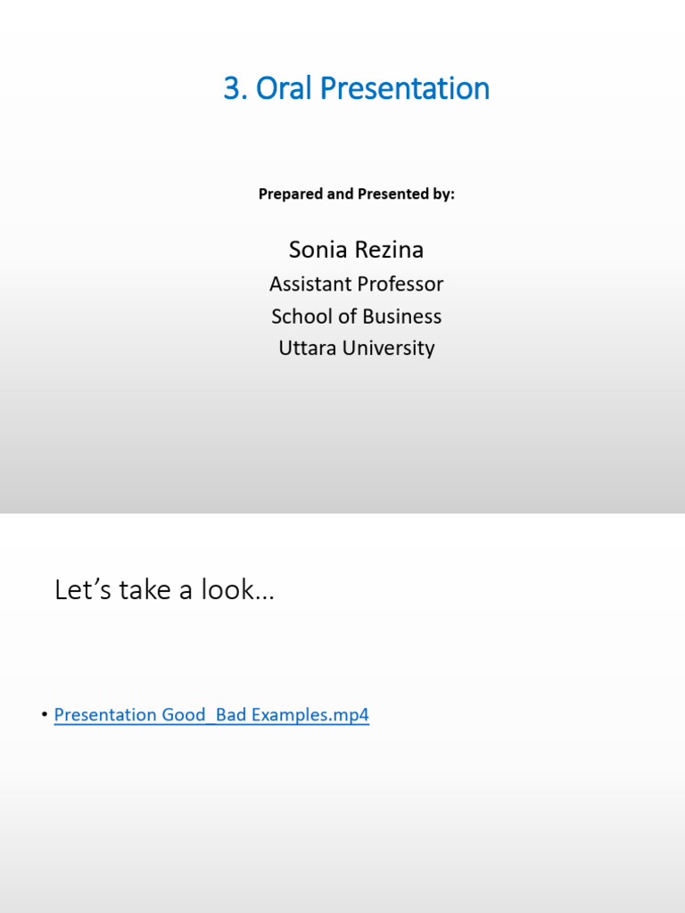 Effective Oral Presentation Skills | PDF | Public Speaking | Human ...