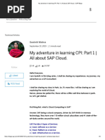 SAP CPI Trial Account Setup Guide | PDF | System Software | Computing