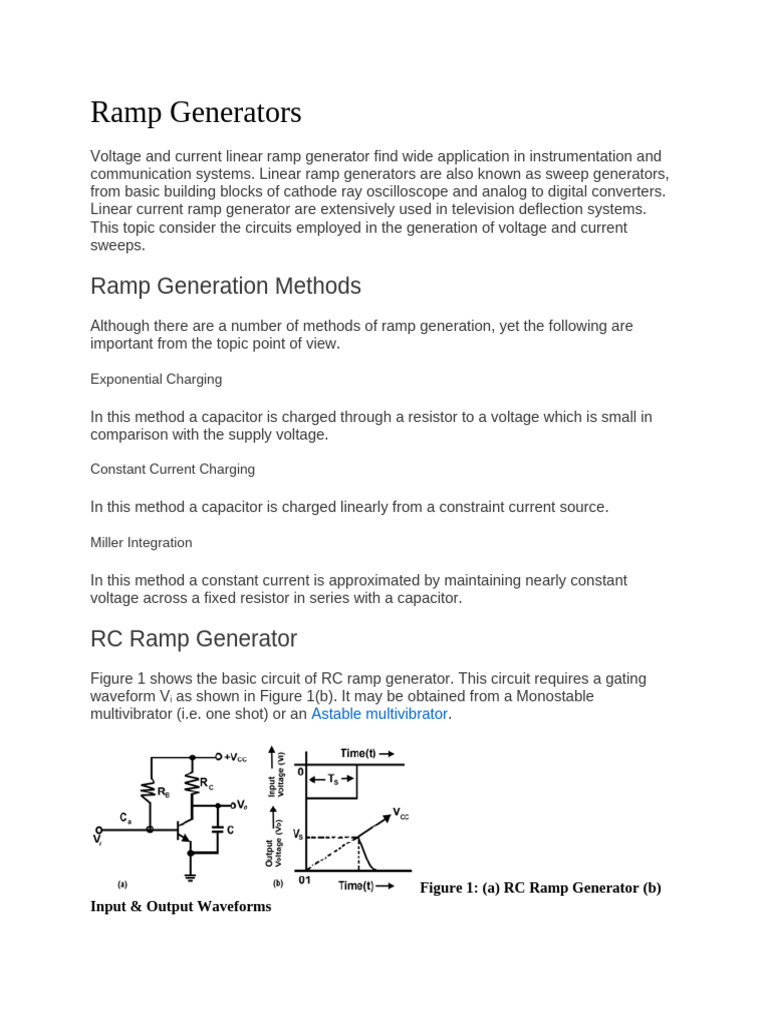 Const Current Ramp Gener | PDF | Analog Circuits | Electrical Components