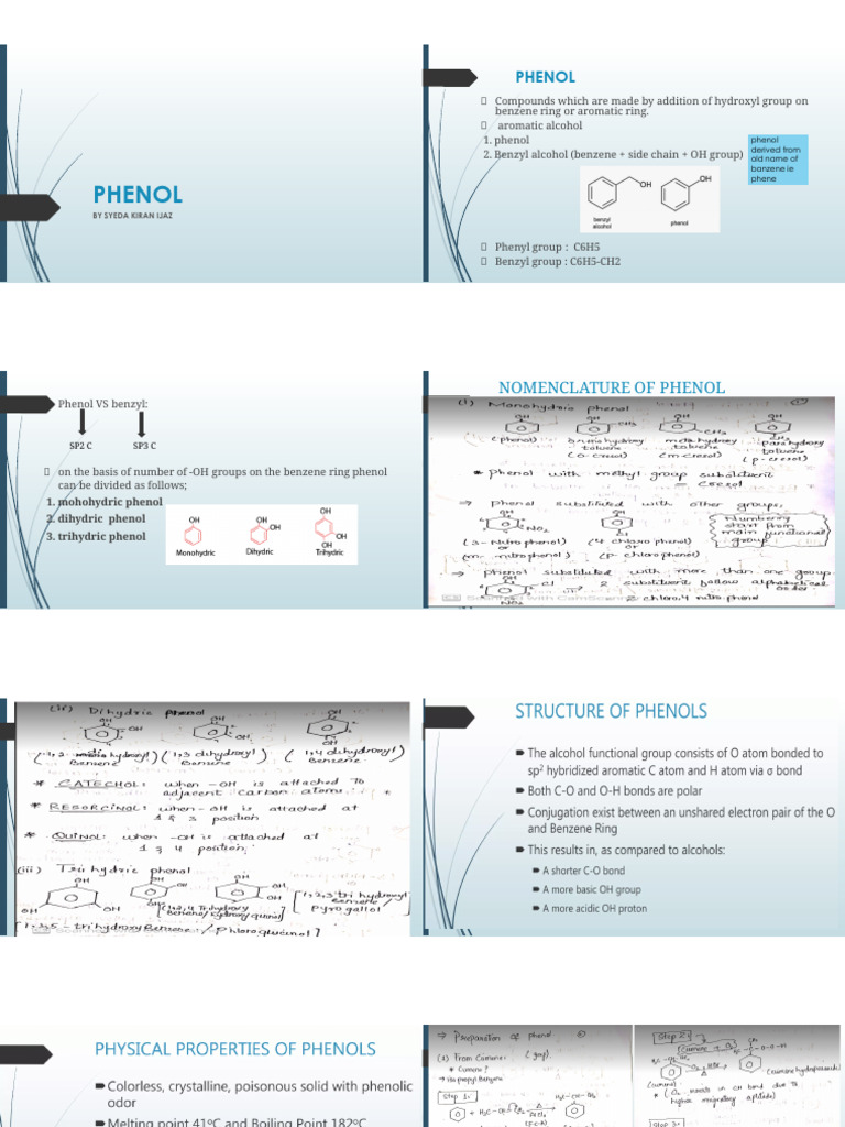 Understanding Phenols and Their Types | PDF