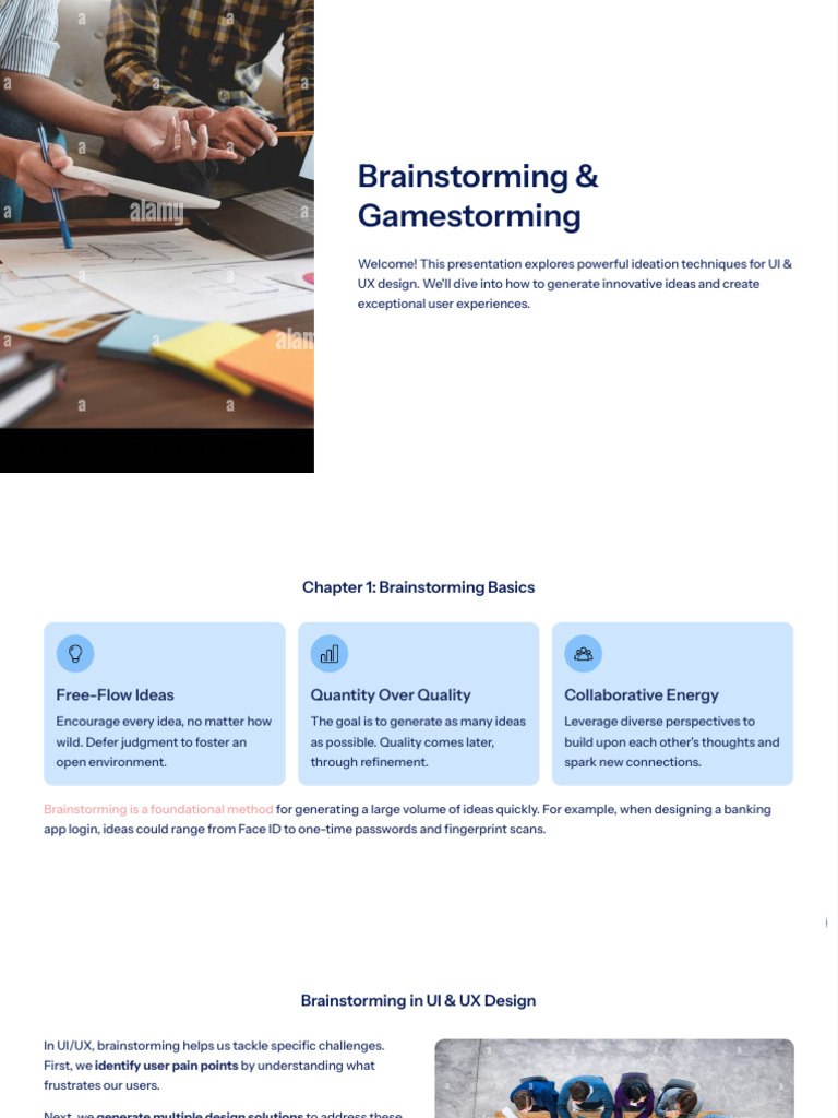 Ideation Techniques for UI/UX Design | PDF | Brainstorming | Cognitive Science