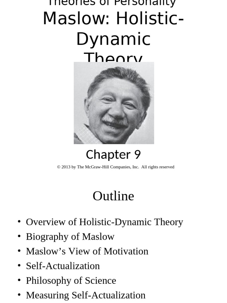 Maslow's Self-Actualization Theory | PDF | Self Actualization | Social ...