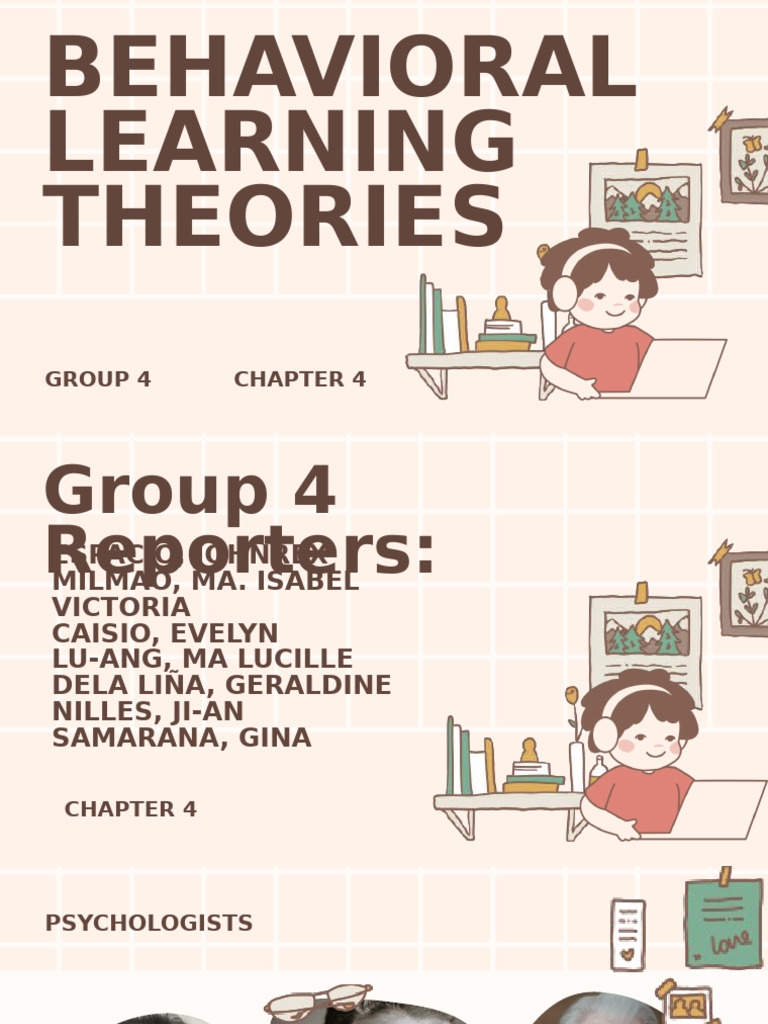 Behavior Learning Theories | PDF | Reinforcement | Classical Conditioning