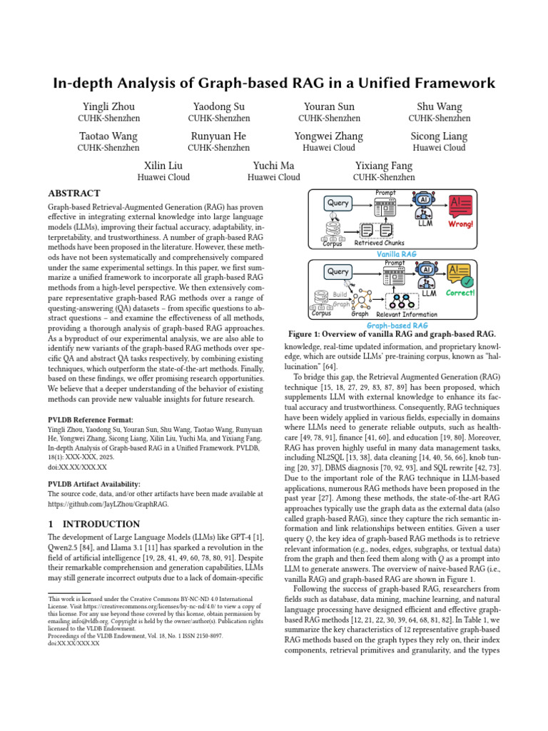 002. in-Depth Analysis of Graph-based RAG in a Unified Framework | PDF | Computing | Information ...