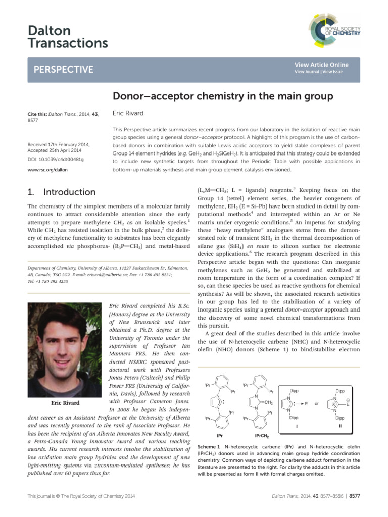 EH2 Eric Dalton Push Pull | PDF | Hydride | Chemical Compounds