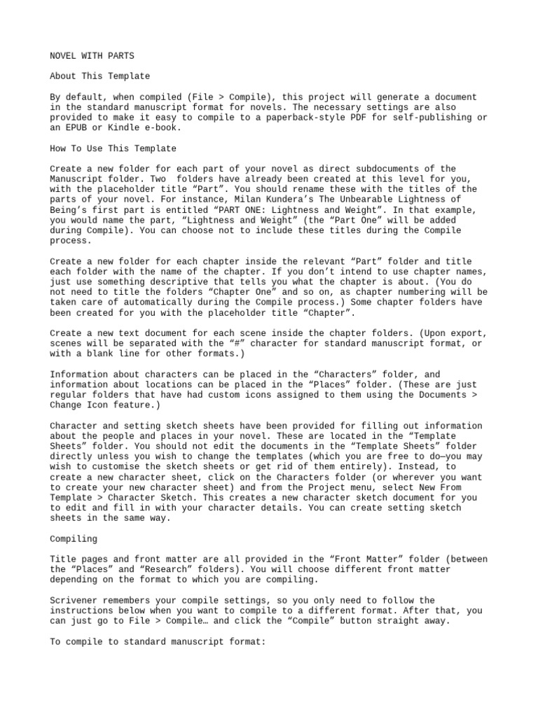 1 Novel Format - 12 | PDF | Computer File | Book Design