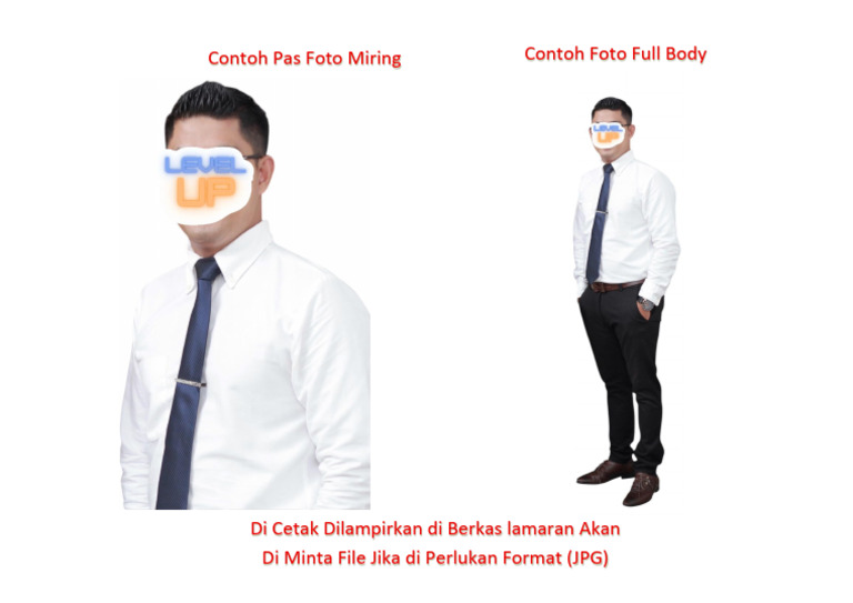 Contoh Pas Foto & Foto Full Body 2025 - Pria 2025 | PDF