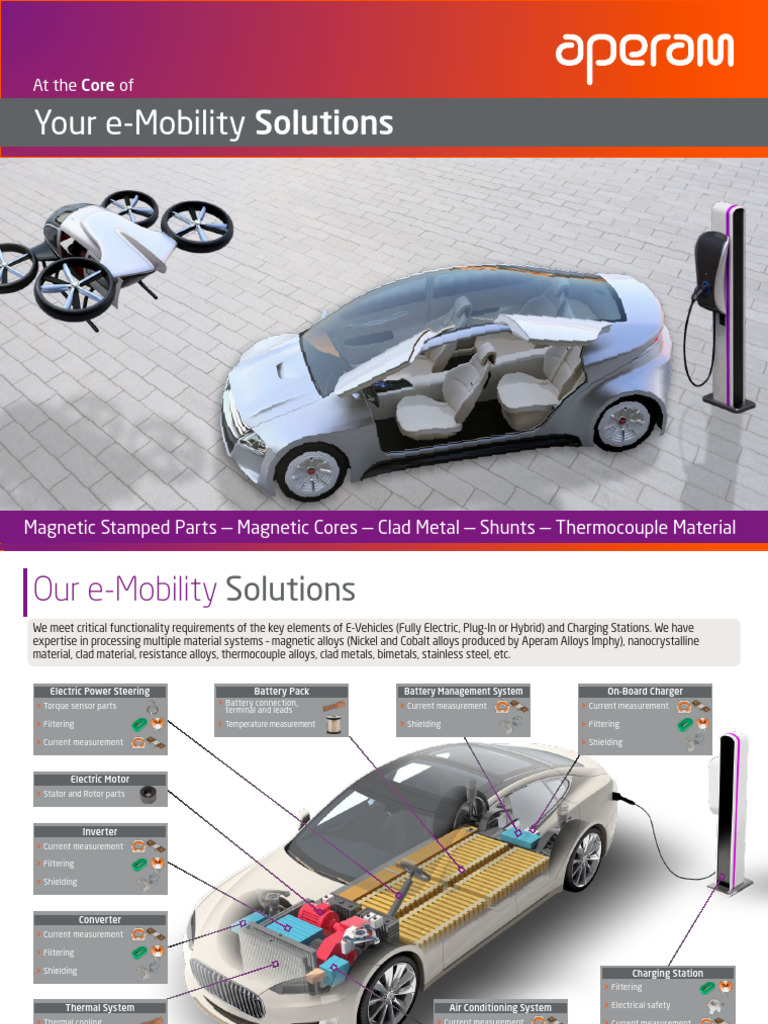 E-Mobility Leaflet Pages | PDF | Electric Motor | Metals
