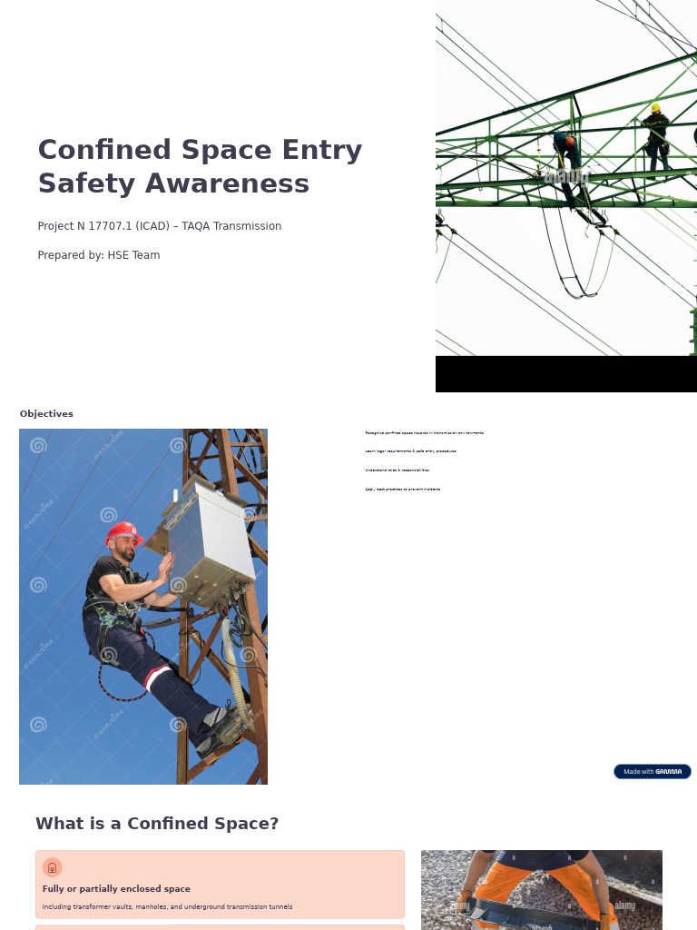 Confined Space Entry Safety Awareness | PDF | Labor Relations | Workplace