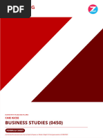 IGCSE Business Studies - Formula Sheet | PDF